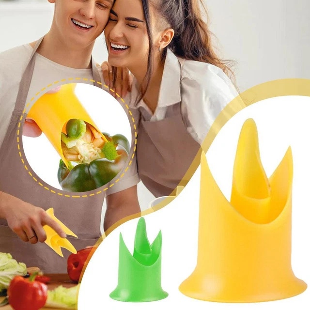 PEPPER CORER 2 in 1 Bell Peppers Seed Core Remover Fruit & Vegetable Corer Tool' £3.94 - PicClick UK