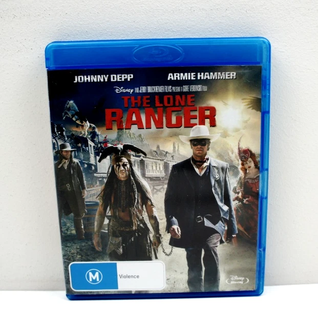 THE LONE RANGER Blu Ray 2013 Johnny Depp Disney Region ABC - Free ...