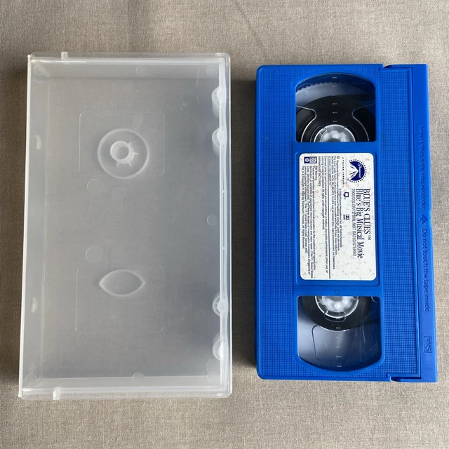 BLUE'S CLUES: BLUES Big Musical Movie (VHS 2000 Blue Tape) Nick Jr ...