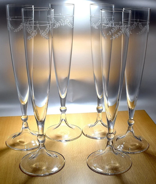 GUNTHER LAMBERT 6 Sektflöten Champagnergläser Sektgläser Höhe : 28,3 cm EUR 138,00 - PicClick DE