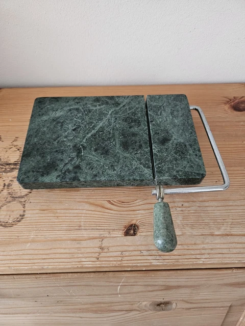 COLE & MASON Cheese / Butter Slicer in Green Marble with spare wire. 20 ...