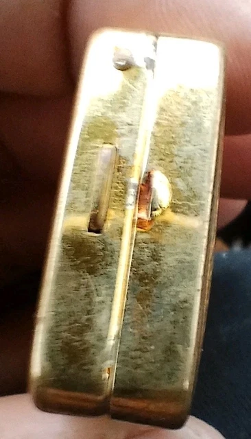 BOITE À POUDRER parfum pilulier miroir époque Art Déco pl or Richard ...