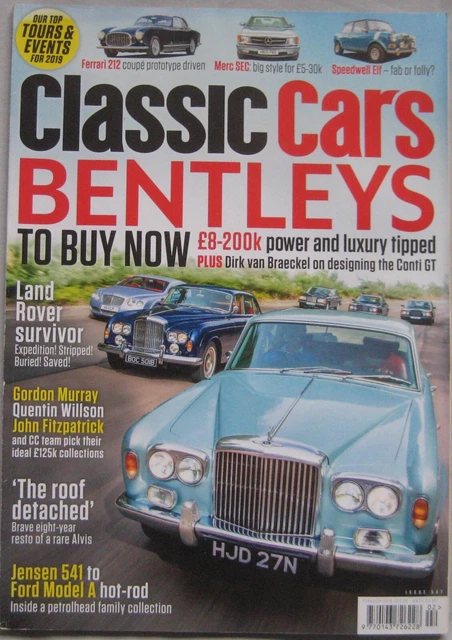 CLASSIC CARS MAGAZINE 02/2019 featuring Bentley, Maserati, Ferrari ...