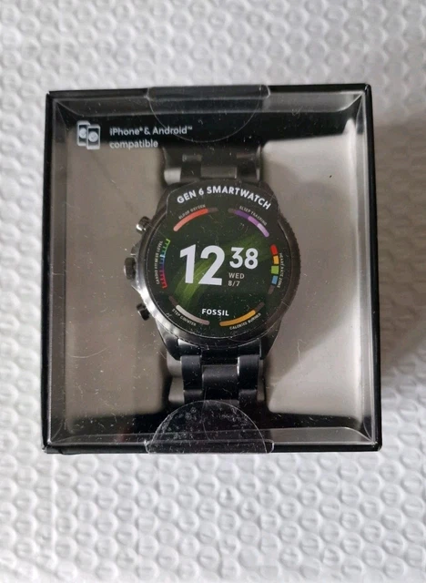 FOSSIL GEN 6 FTW4059 Touchscreen Smartwatch WiFi Mens L With HRM, NFC ...