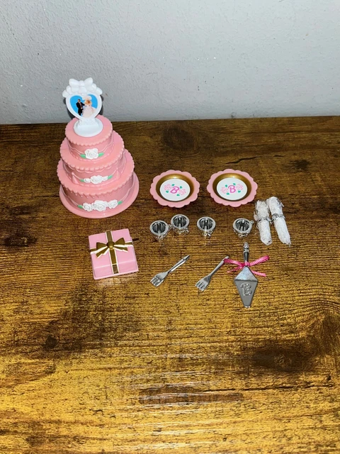 BARBIE PRETTY TREASURES Wedding Cake Set Mattel #14982 1995 £14.98 ...