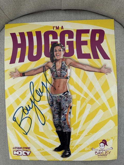 WWE BAYLEY DIVAS Wrestling Official Nxt Hand Signed Autograph Poster ...
