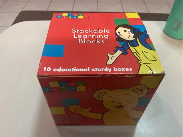 PLAY SCHOOL STACKABLE toddler Playing learning blocks. $4.10 - PicClick AU