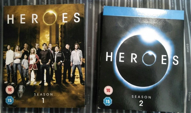 HEROES COMPLETE SEASONS 1 & 2 9-DISC BOX SET BLU-RAY DISC MA 15+ GC ...