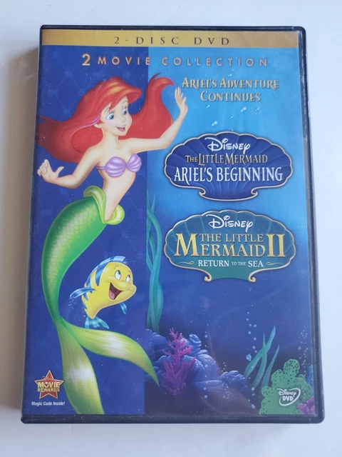 DISNEY LITTLE MERMAID Ariel's Beginning & The Little Mermaid II Return ...