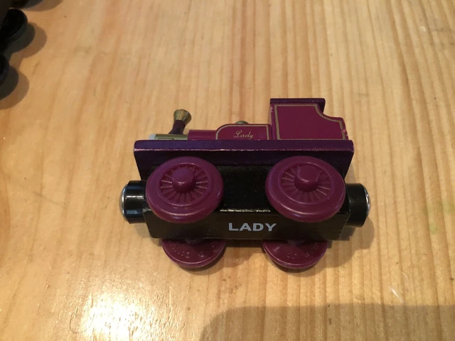 THOMAS THE TRAIN Lady Tank Engine Wooden Railway Rare Purple Gold ...