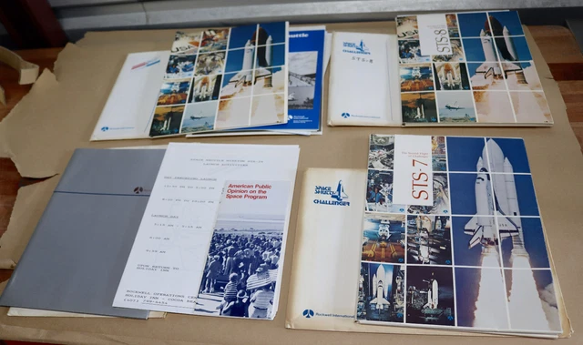 ROCKWELL SPACE SHUTTLE Mission Launch Press Kit Release STS-8 STS-26 ...