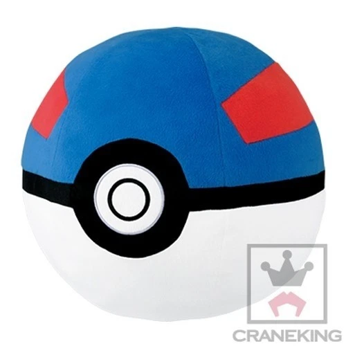 BANPRESTO POKEMON POKEBALL Mega Ball Big Size Plush Cushion Pillow 40 ...