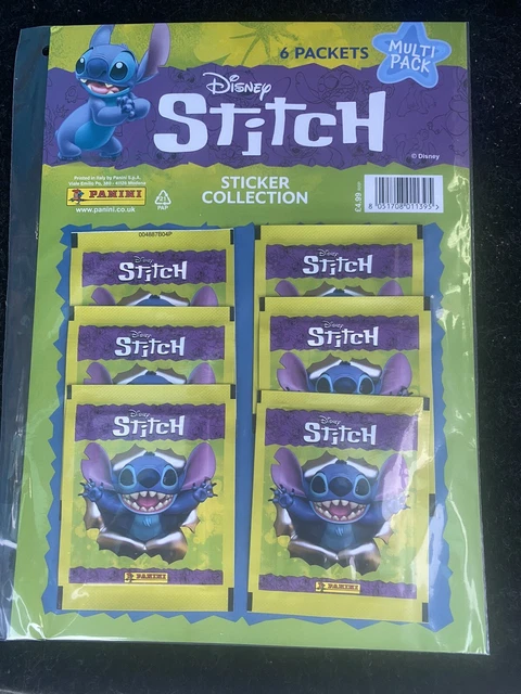 STITCH (LILO AND Stitch)2024 Panini Disney Stickers 6 Pack Multi Pack ...