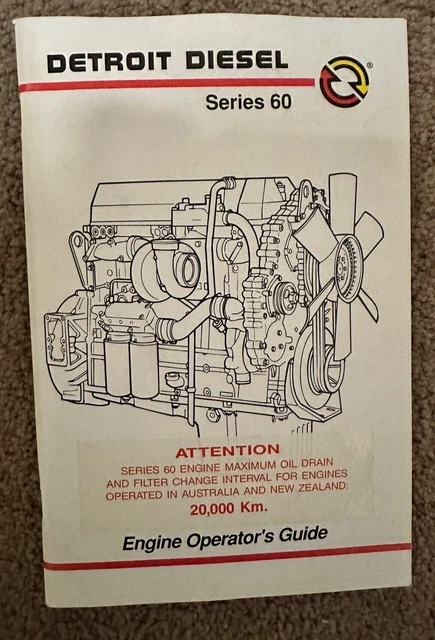 BROCHURE DETROIT DIESEL Allison - Series 60 Automotive Engine Operators ...