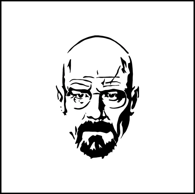 WALTER WHITE PORTRAIT Heisenberg Breaking Bad Vinyl Decal $5.00 ...