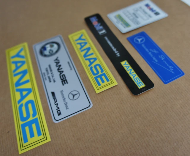 MERCEDES BENZ JAPAN Set od stickers YANASE decal Alte intern Aufkleber ...