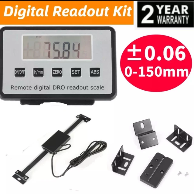 6'' DIGITAL READOUT linear scale DRO Magnetic Remote External Display ...