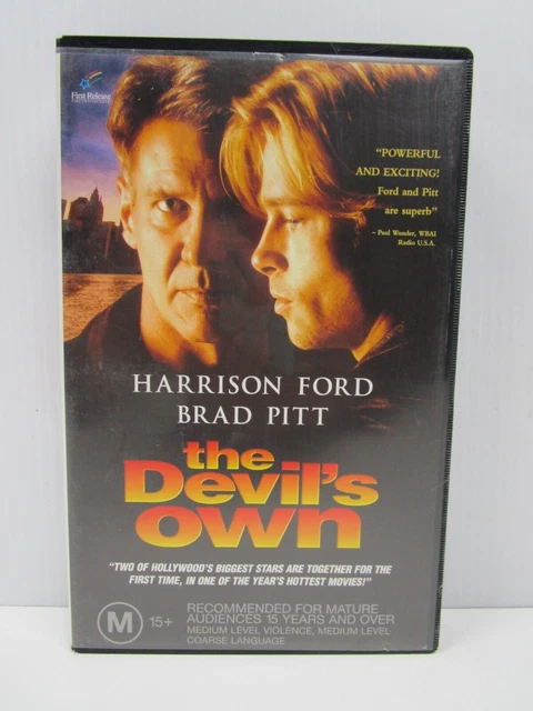THE DEVIL'S OWN, Harrison Ford, Brad Pitt, VHS Tape, Vintage Video ...