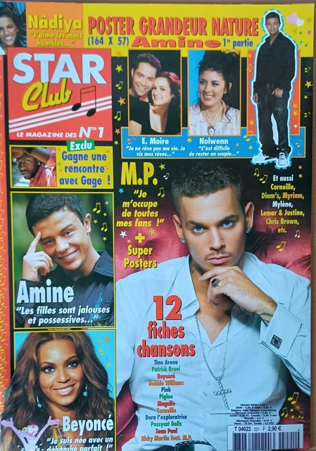 MAGAZINE STAR CLUB MATT POKORA MYLENE FARMER BEYONCE NOLWENN LEROY EUR ...