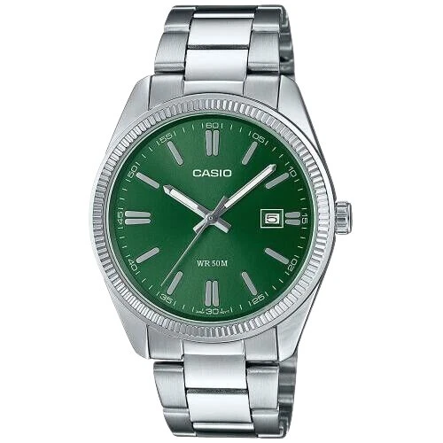 CASIO GREEN MTP-1302PD-3AVEF/MTP-1302PD-3A CASIO Emerald| READY TO SHIP ...