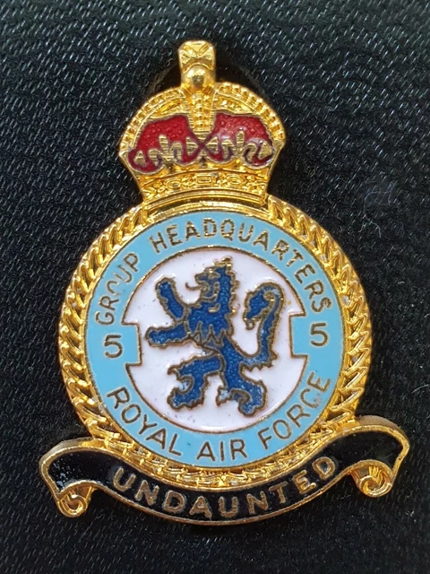 RAF ROYAL AIR Force Enamel Squadron Badge - 5th Group Headquarters - KC ...