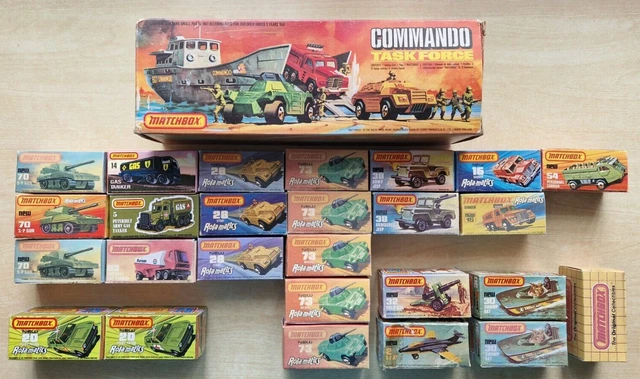 MATCHBOX WAR RELATED 30 Vehicle Collection Landing Craft/Armoured ...