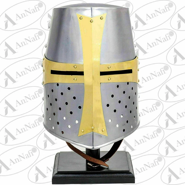 MÉDIÉVALE KNIGHT ARMOR Crusader Neuf Templier Casque Avec / Mason's ...
