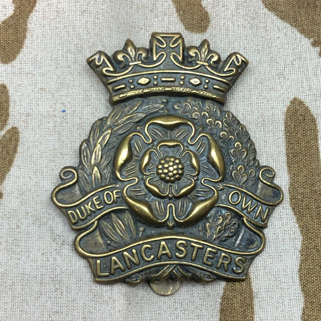 ORIGINAL WW1 BRITISH Army Regimental Cap Badge Duke of Lancaster's Own ...