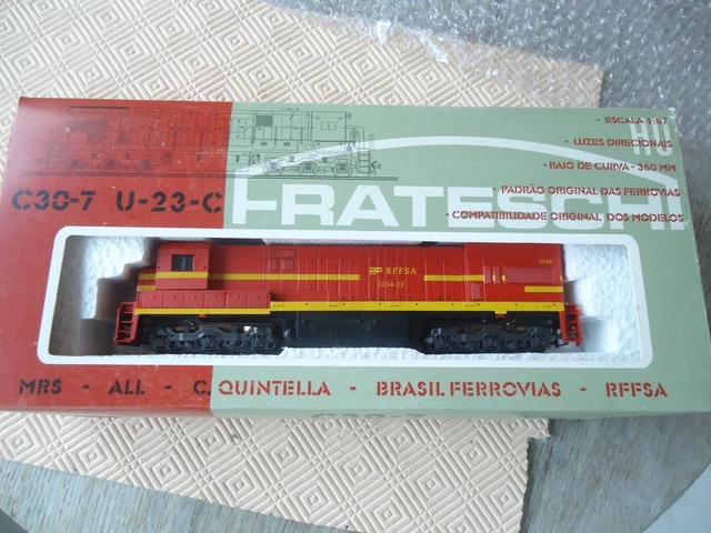 TRAIN ELECTRIQUE HO Coffret Locomotive Diesel U23C Rffsa Frateschi 3066 ...