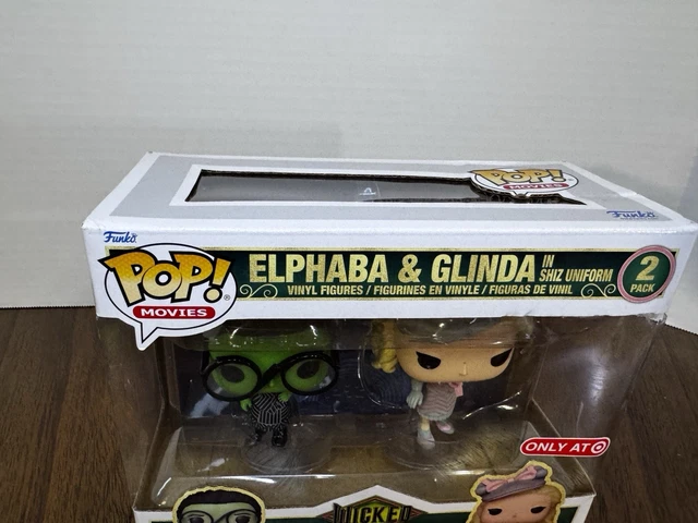 FUNKO POP! MOVIES Wicked 2 Elphaba and Glinda in Shiz Uniform Box ...