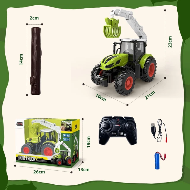 1:24 REMOTE CONTROLLED Tractor 2.4 Ghz Rc Tractor Toy With Light For ...