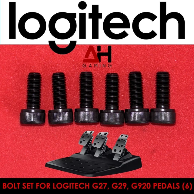 LOGITECH G29 / G920 / G923 Pedals Mounting Screws x6 SET BLACK Socket ...