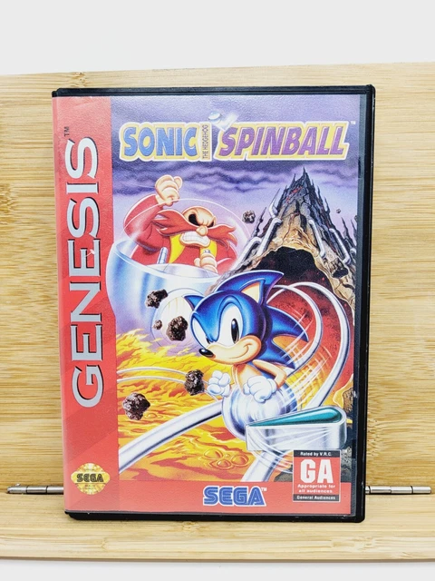 SONIC THE HEDGEHOG Spinball (SEGA GENESIS, 1993) CIB Complete w/ Manual ...