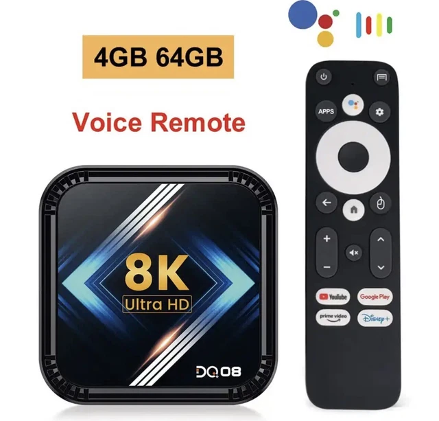 BOITIER ANDROID 13 IP&TV SMART TV BOX 4K Ultra 8K HD DOUBLE WiFi NEUVE 4GB 64Gb EUR 49,99 ...