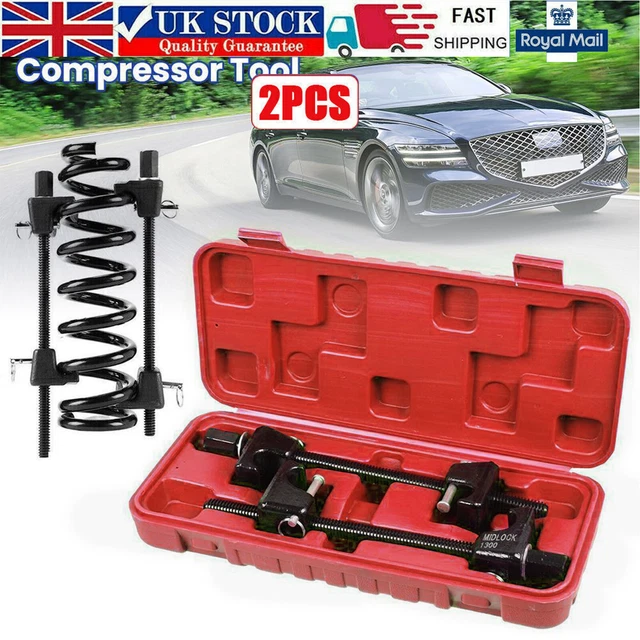 2PCS CAR COIL Spring Compressor Heavy Duty Tool Suspension Clamp Kit ...