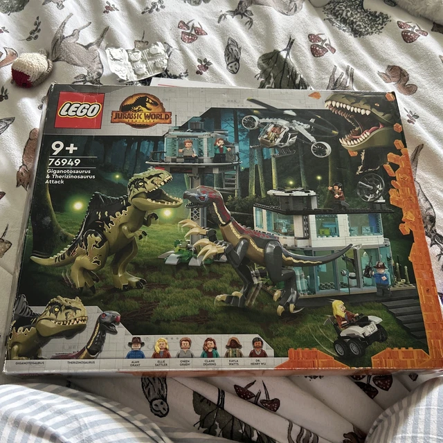 LEGO 76949 JURASSIC World Giganotosaurus Therizinosaurus Attack Set ...