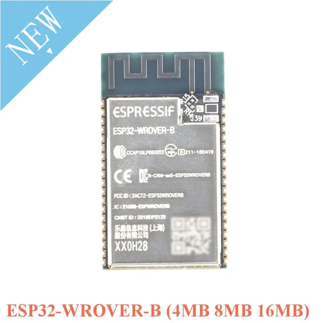 ESP32-WROVER-B DUAL-CORE WIFI Bluetooth Module IoT Antenna 4MB-16MB $7. ...