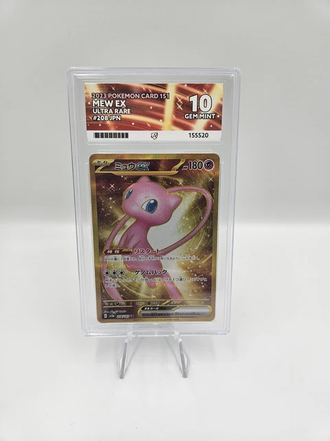 MEW EX 208/165 Pokémon giapponesi arte completa oro 151 etichetta asso ...