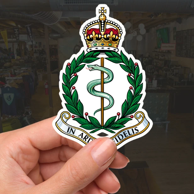 ROYAL ARMY MEDICAL Corps Waterproof Vinyl Stickers - Official MoD ...