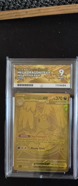 ACE GRADING 2026 Ascended Heroes Mega Dragonite EX 295/217 Holo Mega ...