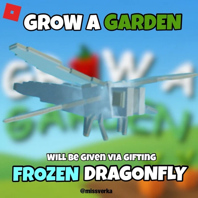 FROZEN DRAGONFLY 🦟 Roblox Grow A Garden | Same Day Delivery $9.63 ...