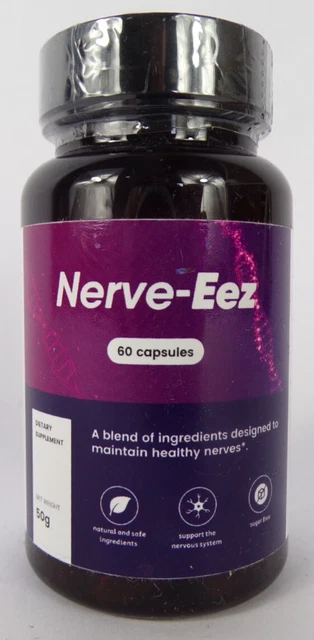 NERVE EEZ E-HEALTH-60 Capsules-07/2026-Nerve Pain Support £29.78 ...