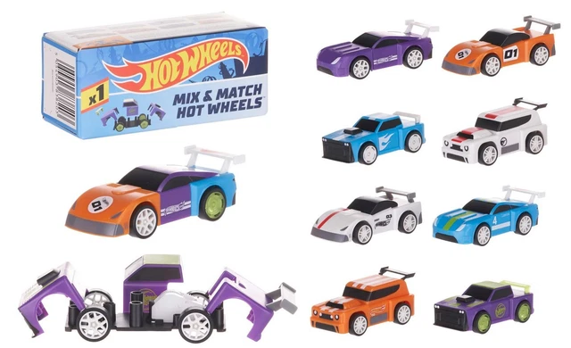 NEW OFFICIAL HOT Wheels Mix & Match Pull Back Friction Cars Kids Car ...