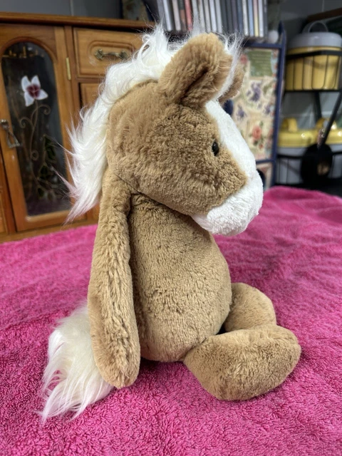 JELLYCAT BASHFUL PALOMINO Tan and White Horse Pony Retired £42.28 ...