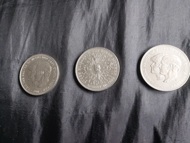 COLLECTABLE MIDLAND BANK commemorative 1980 1981 coins x 3 £5.00 ...