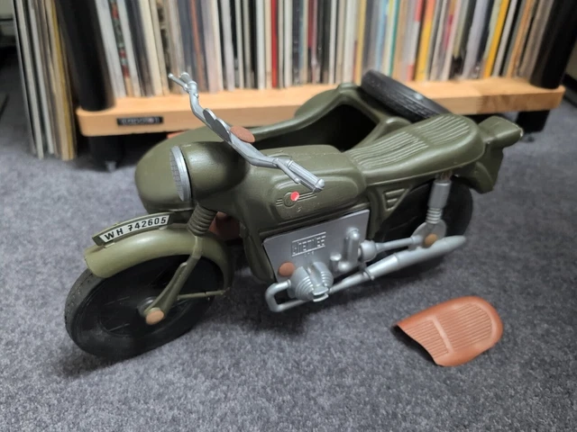 VINTAGE ACTION MAN Cherilea Motorcycle & Sidecar Bike Vehicle Motorbike ...