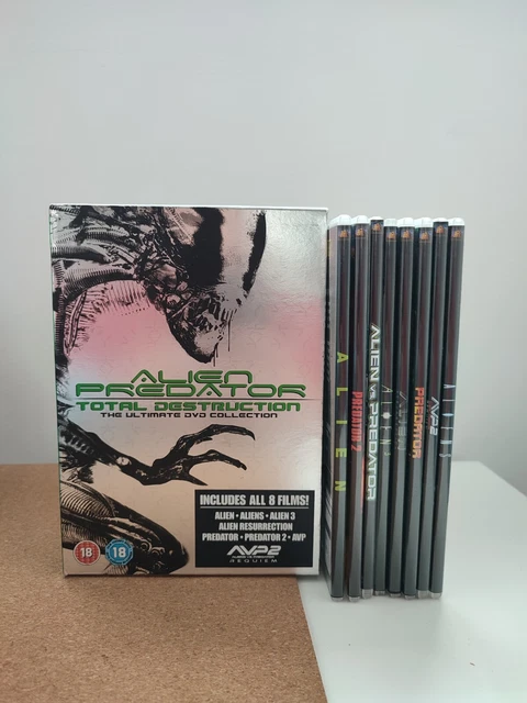 ALIEN PREDATOR TOTAL Destruction THE ULTIMATE DVD COLLECTION ALL 8 ...