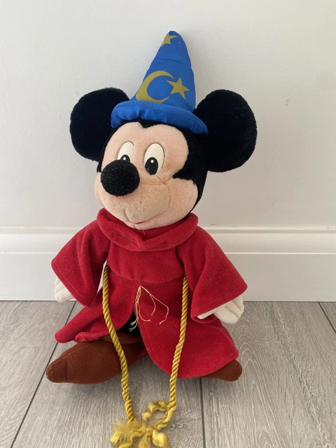 MICKEY SORCERER WIZARD Fantasia Disneyland Paris Vintage Plush Soft Toy ...