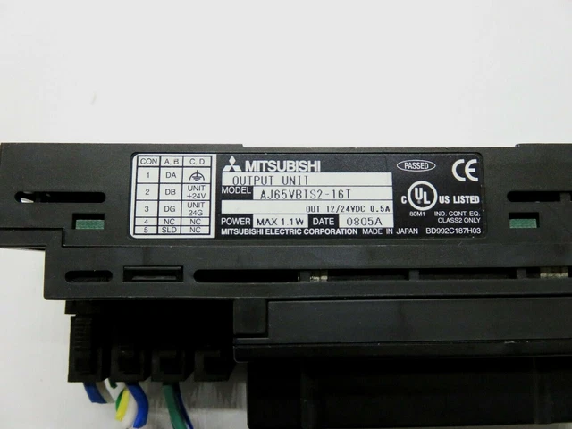 MITSUBISHI AJ65VBTS2-16T CC-LINK System Compact Type Remote I/O Module ...