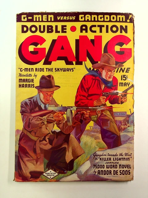 DOUBLE ACTION GANG Magazine Pulp 1st Series May 1936 Vol. 1 #1 VG £102. ...